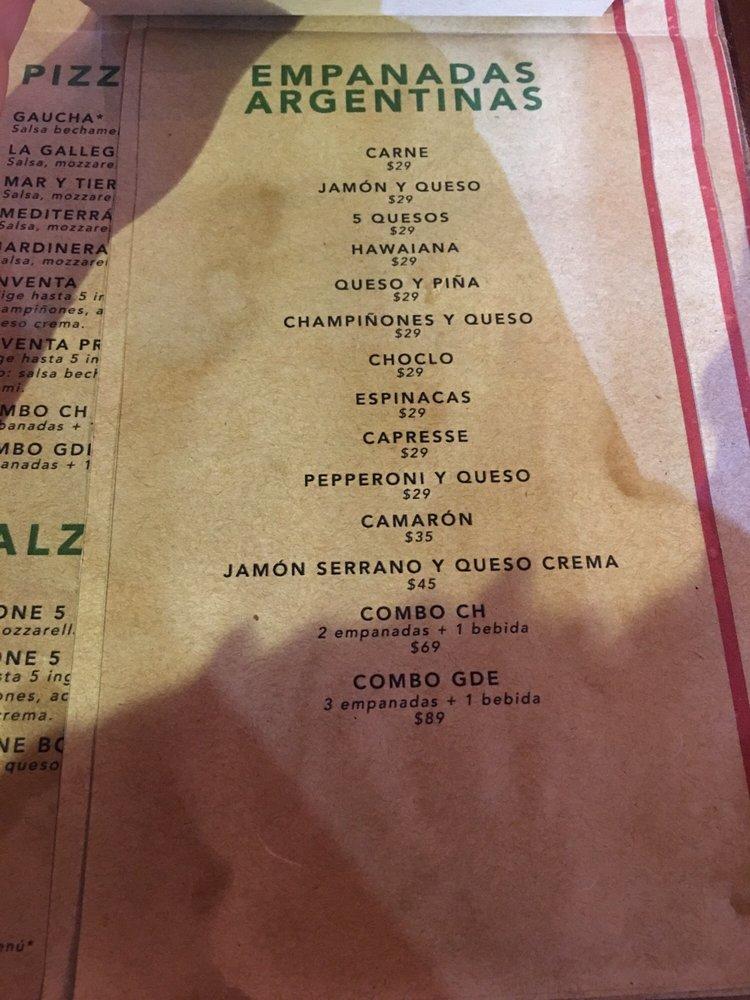 Menu at Balagan pizza pizzeria, Cancún