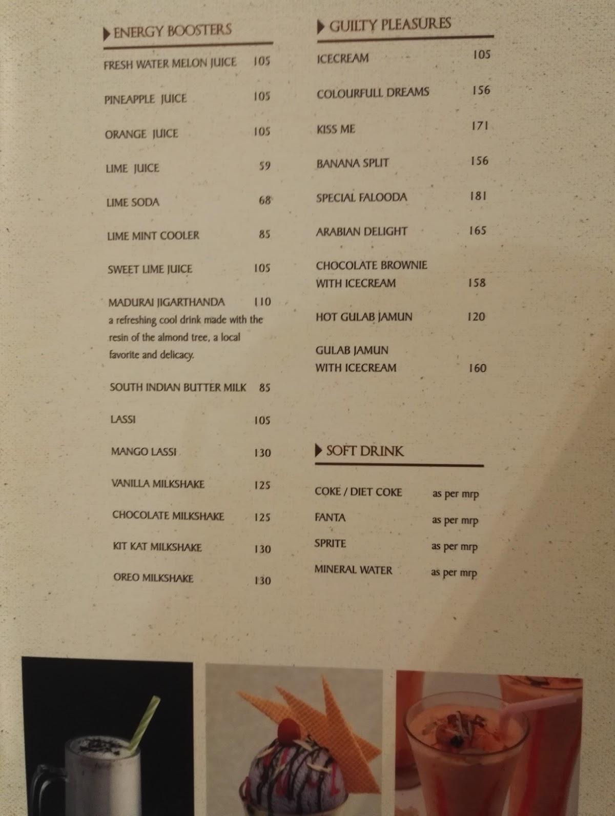 Menu at Dindigul Thalappakatti Restaurant, Enathur