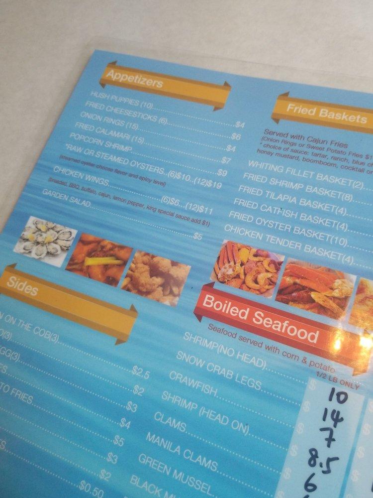 Menu at The Seafood King restaurant, Homewood, 180 State Farm Pkwy