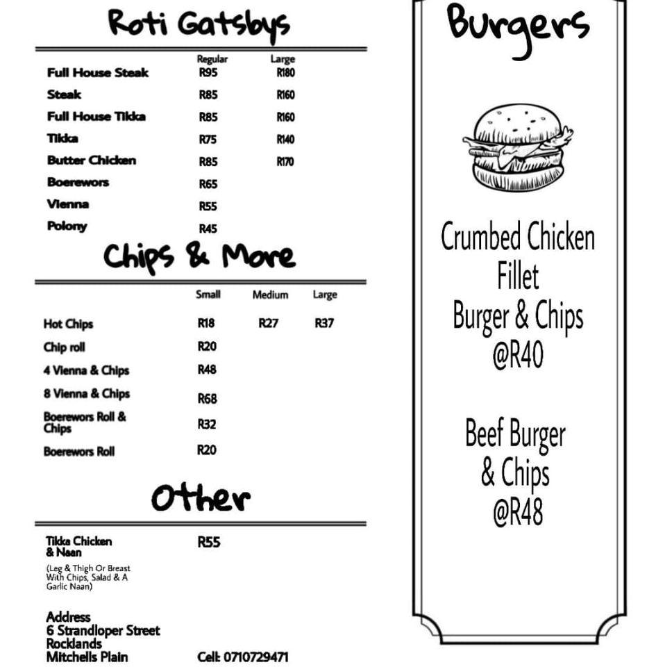 Aunty B's Roti Den Rocklands - Restaurant menu, prices and reviews