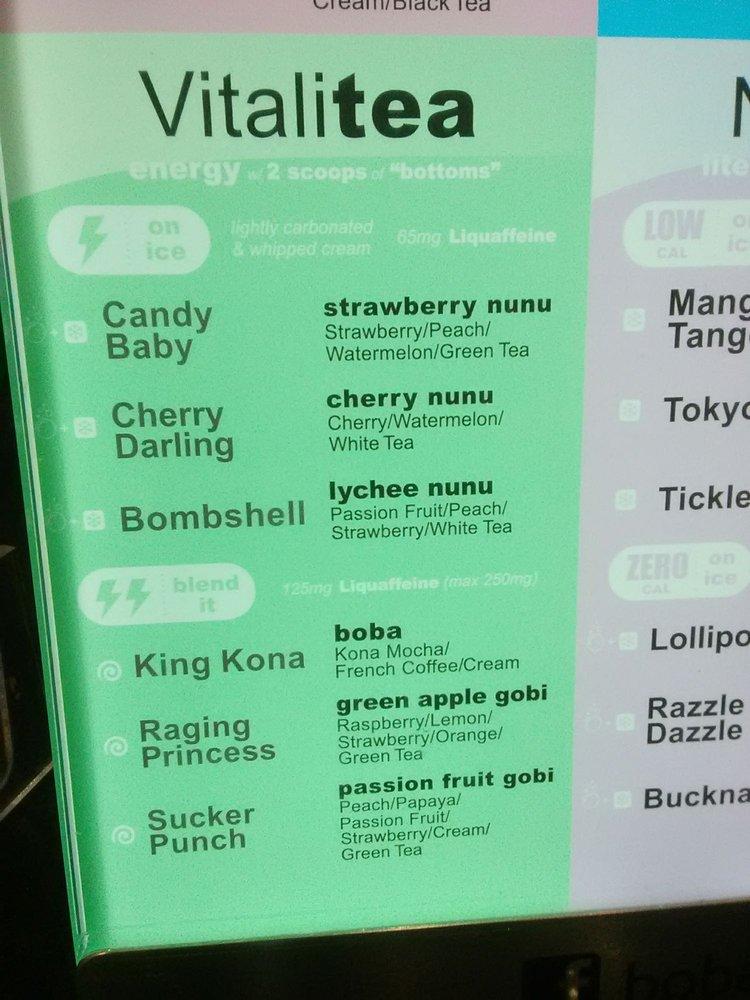 Menu at Boba Tea Company pub & bar, Albuquerque, Menaul Blvd NE