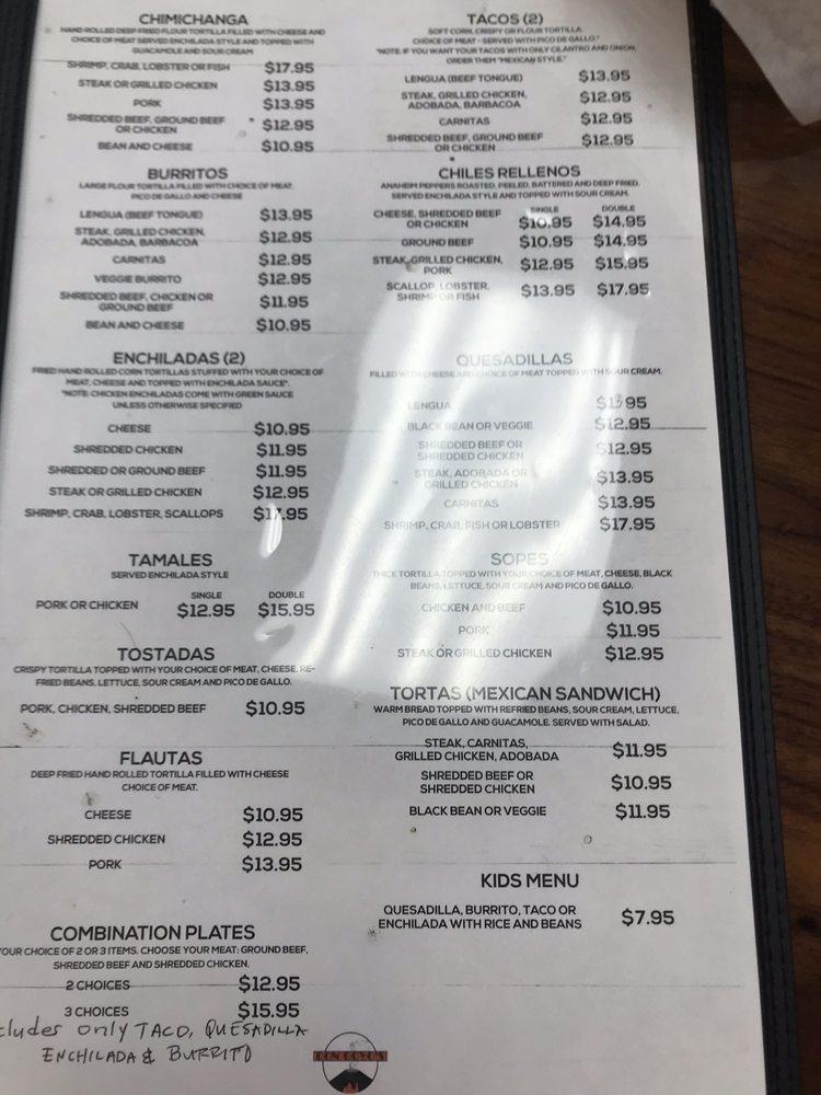Menu at Don Goyo's Mexican Food restaurant, Kaneohe, 45-480 Kaneohe Bay ...
