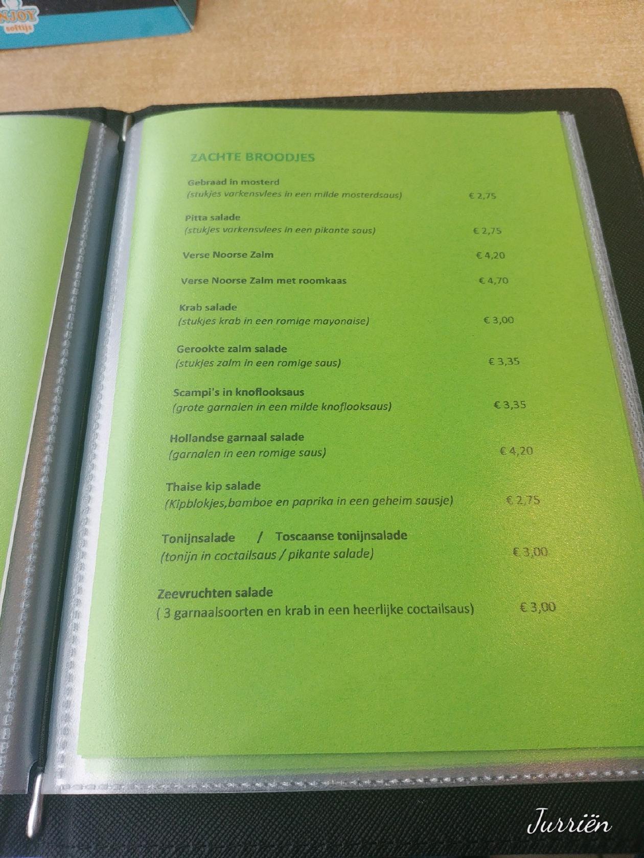 Menu at Koko, Vlissingen