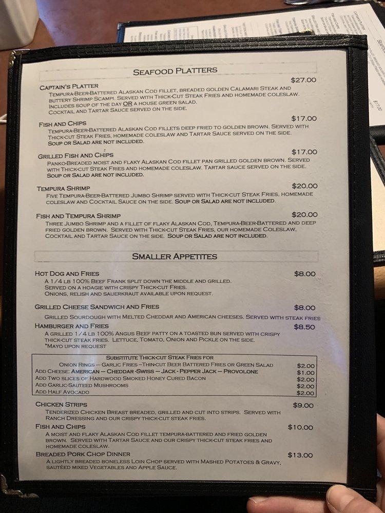 Menu at The Forester Pub & Grill, Camino