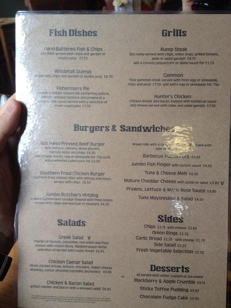 Menu at The New Broom pub & bar, Rotherham