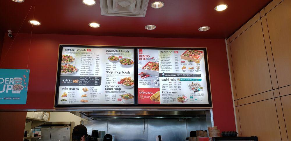 Menu at Edo Japan - Terwilliger - Sushi and Grill fast food, Edmonton ...