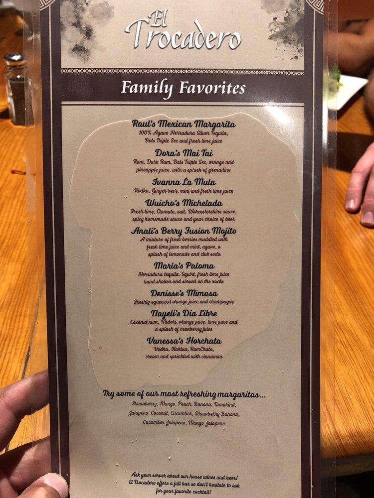 Menu at El Trocadero Steak House pub & bar, Santa Clarita