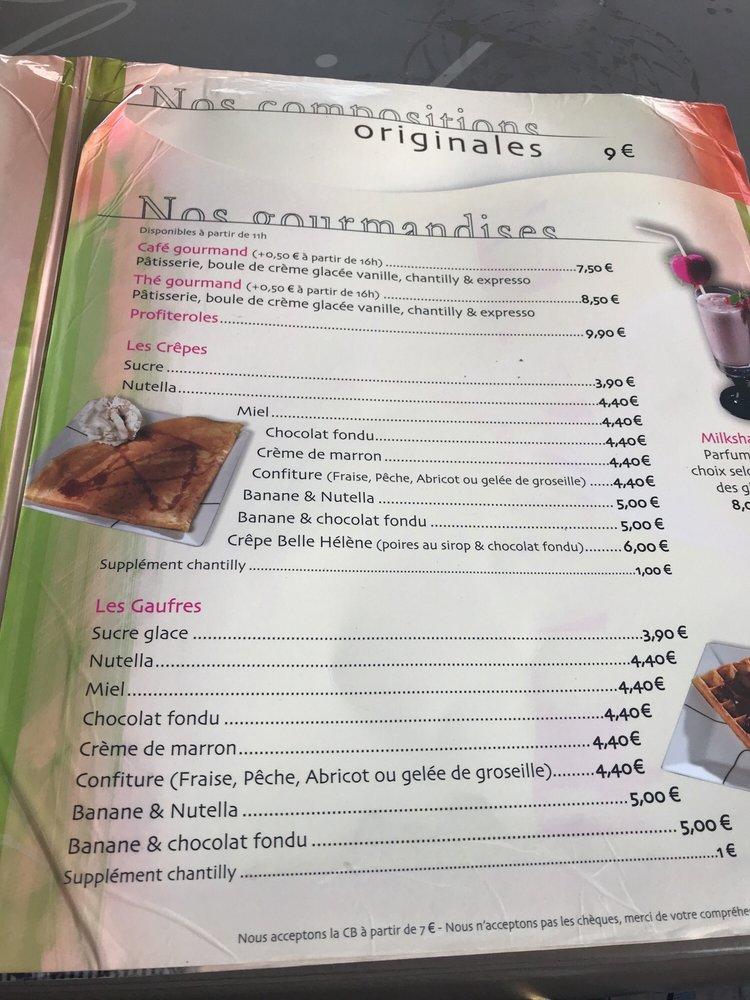 Menu au Grand Café Le Florida, Toulouse