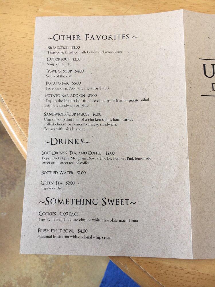 Menu at Uncle Billy's Downtown Eatery restaurant, Paris
