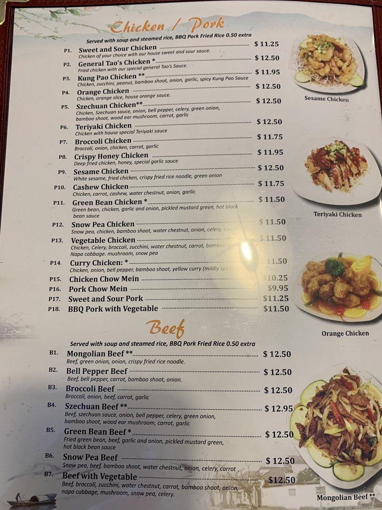 Menu at Hot Point Chinese Restaurant, The Dalles