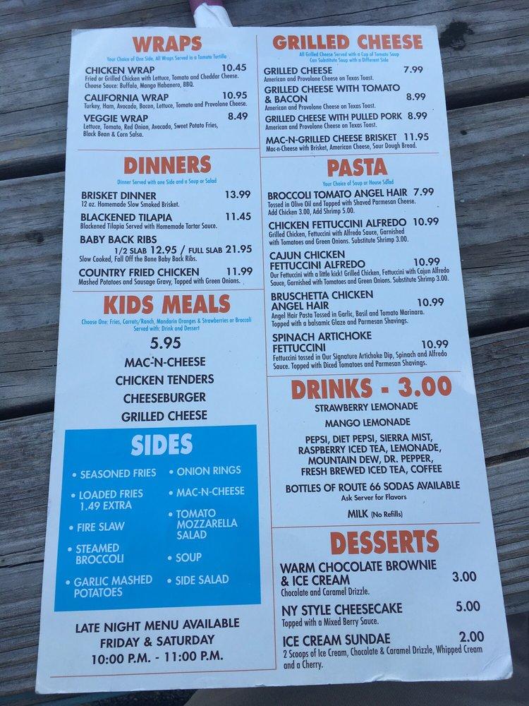 Menu at Dock Rotz Tavern pub & bar, Minooka