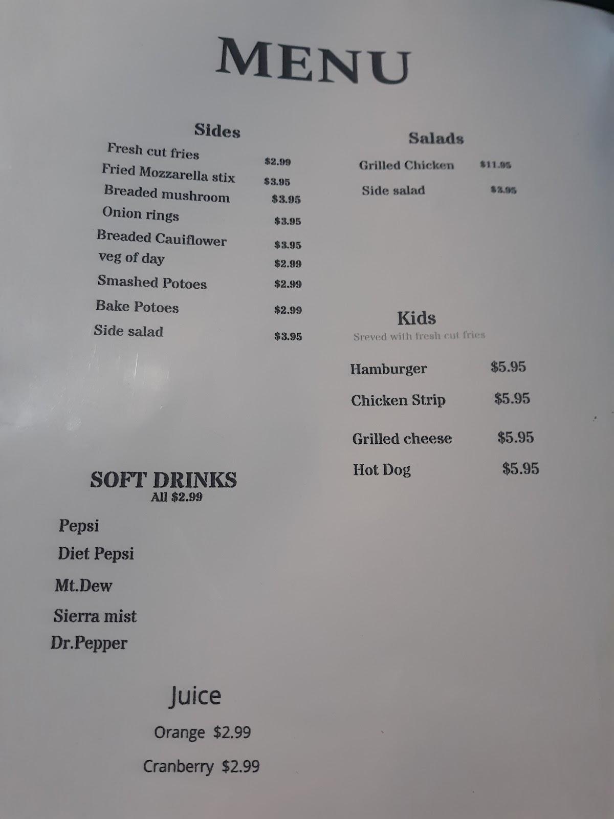 Menu at Barrels -N- Nuts, Coshocton