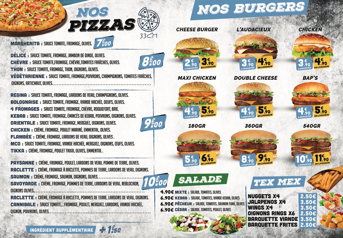 Menu at Pizzeria M.c.o, Woippy