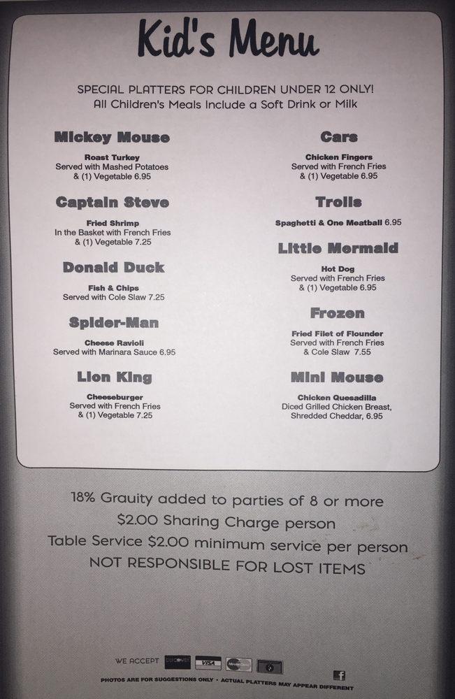 Menu at Starview Diner restaurant, Somerdale