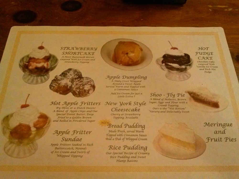 Menu at Dutch Pantry restaurant, Williamstown