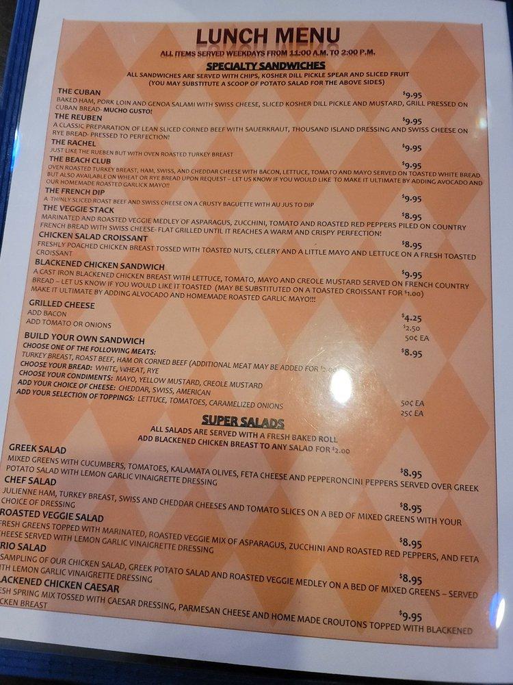 Menu at Andy's Flour Power Cafe-Bakery, Panama City Beach