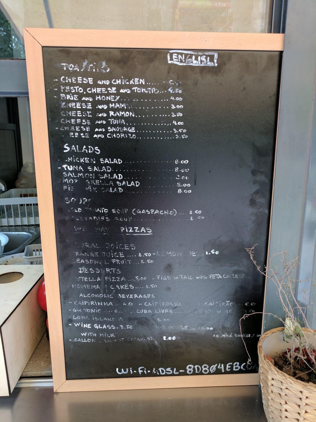 Menu em Caffe Bar Beca Beca, Lisboa