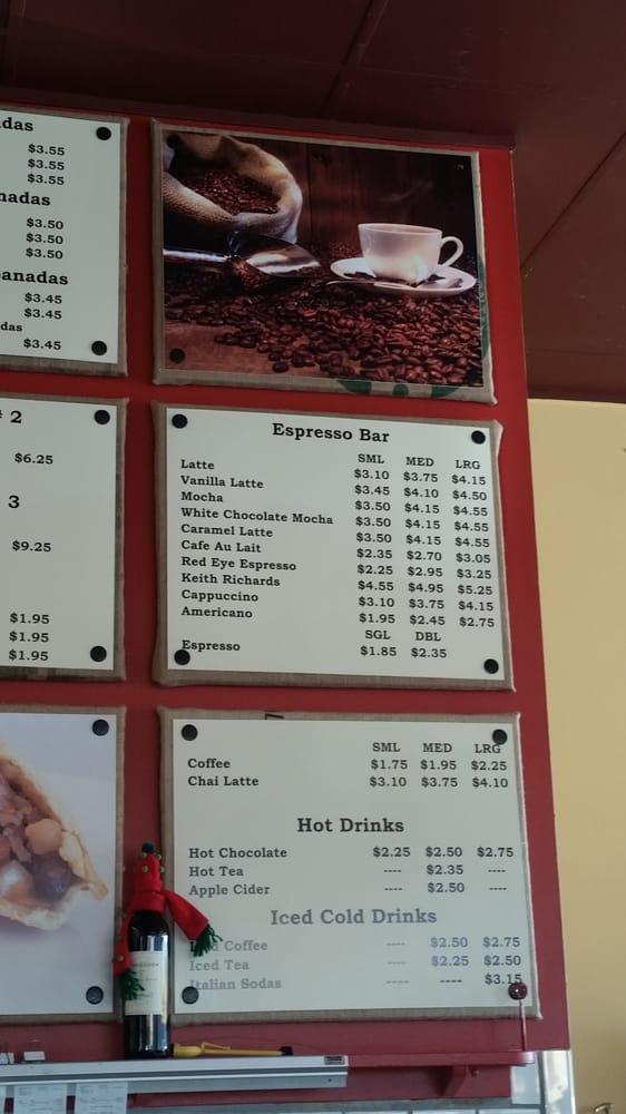 Menu at Big E Cafe, San Jose