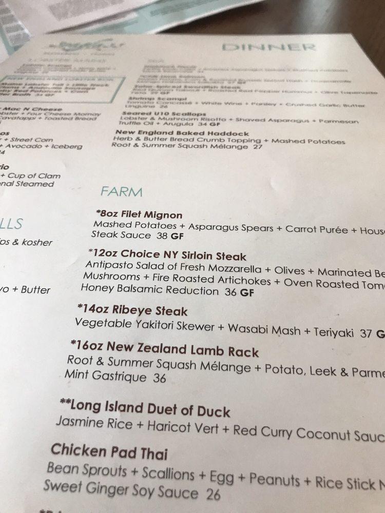 Menu at Seaglass Restaurant and Lounge, Salisbury