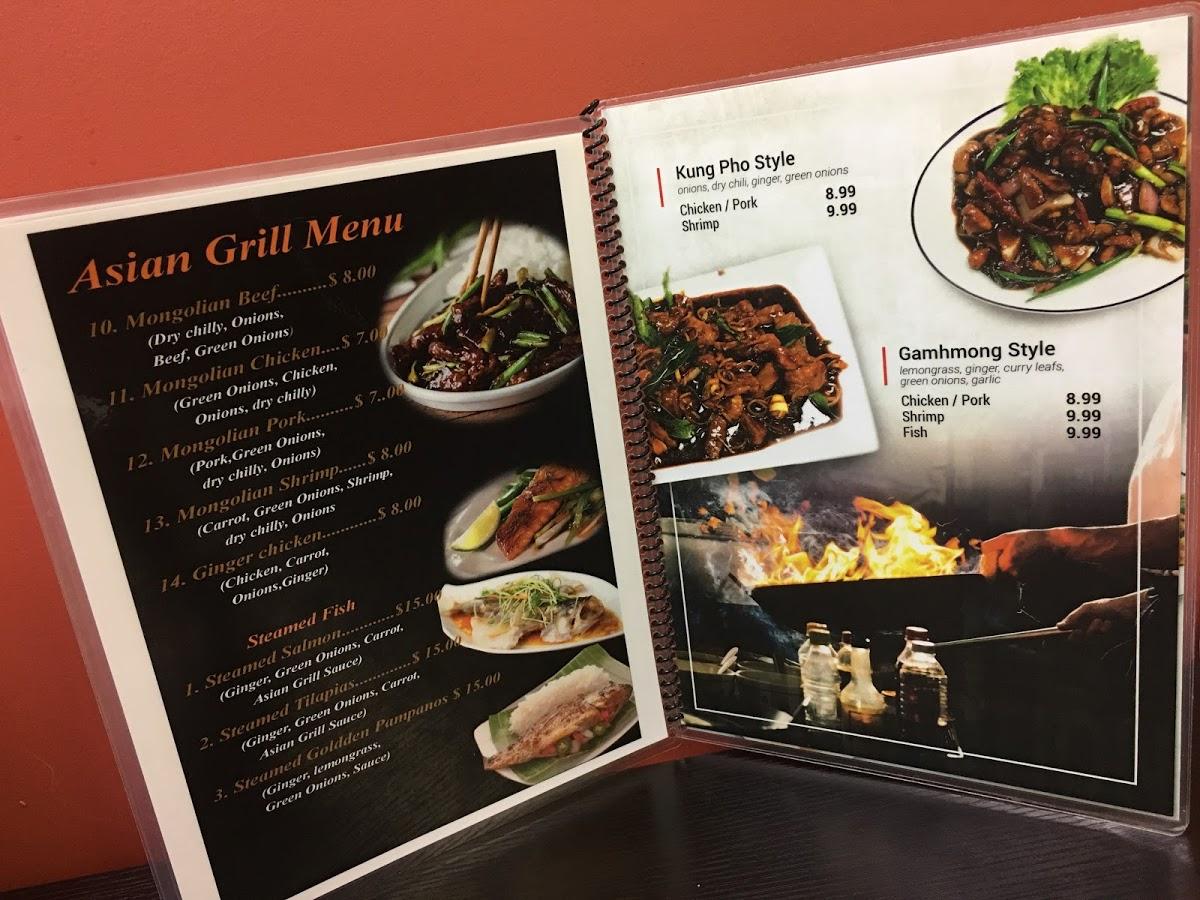 Menu at Asian Grill & BBQ, Indianapolis