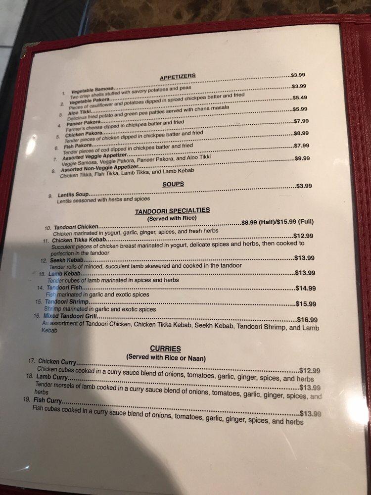 Menu at Curry Corner restaurant, Lacey, Martin Way E Ste 2
