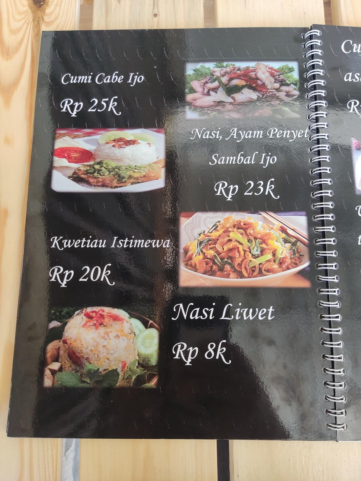 Carta del restaurante Nasi Bakul Sunda, Tangerang del Sur