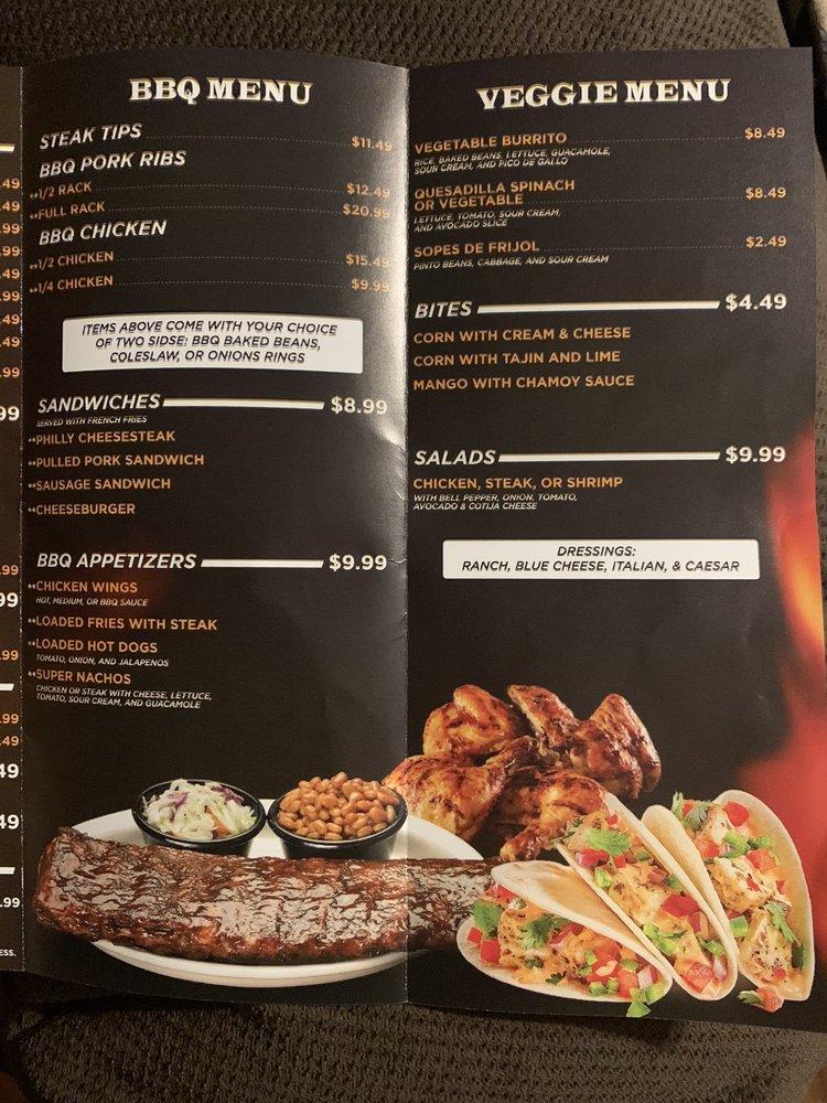 Menu at Texmex Express, Lynn