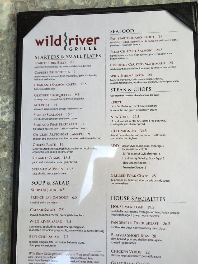 Trout River Grill Menu at Holly Brough blog