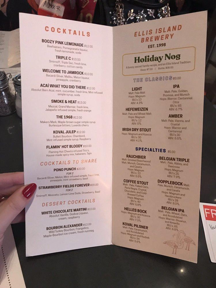 Menu at The Front Yard pub & bar, Las Vegas