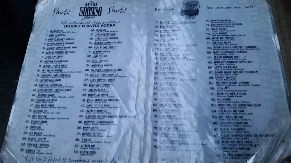 Menu at Garlic & Shots pub & bar, London