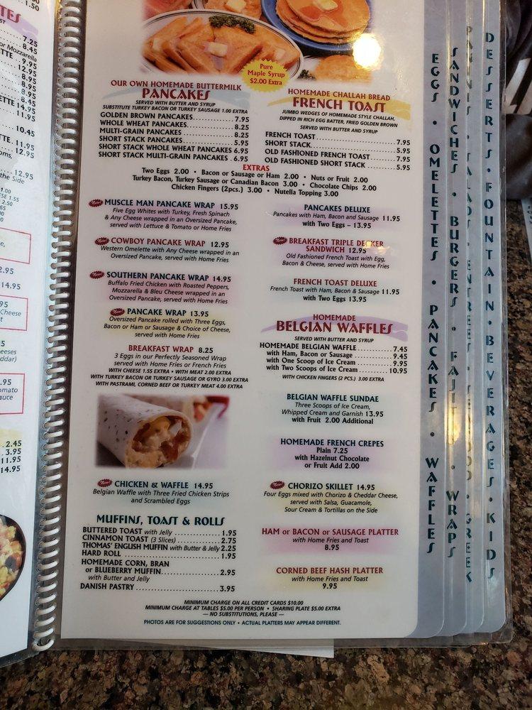 Menu at Mohegan Diner restaurant, Mohegan Lake, E Main St