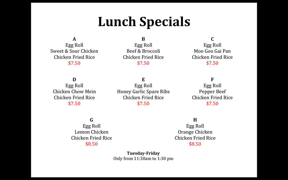 Menu at Bao Phu Restaurant, Kingston