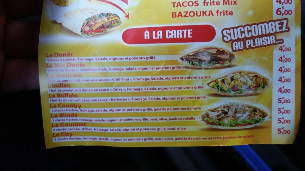 Menu at Takos City - Chez Kader et Ramzy restaurant, Mulhouse