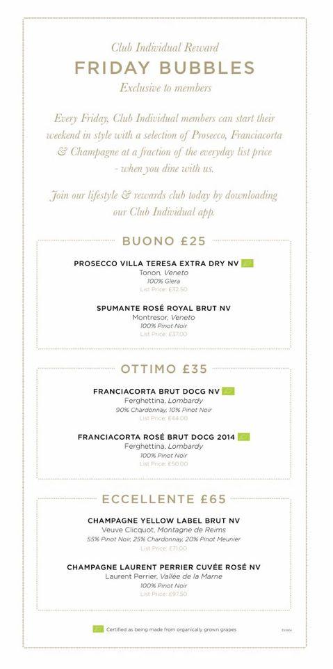 Menu at Piccolino Birmingham restaurant, Birmingham, 9 Brindley Pl