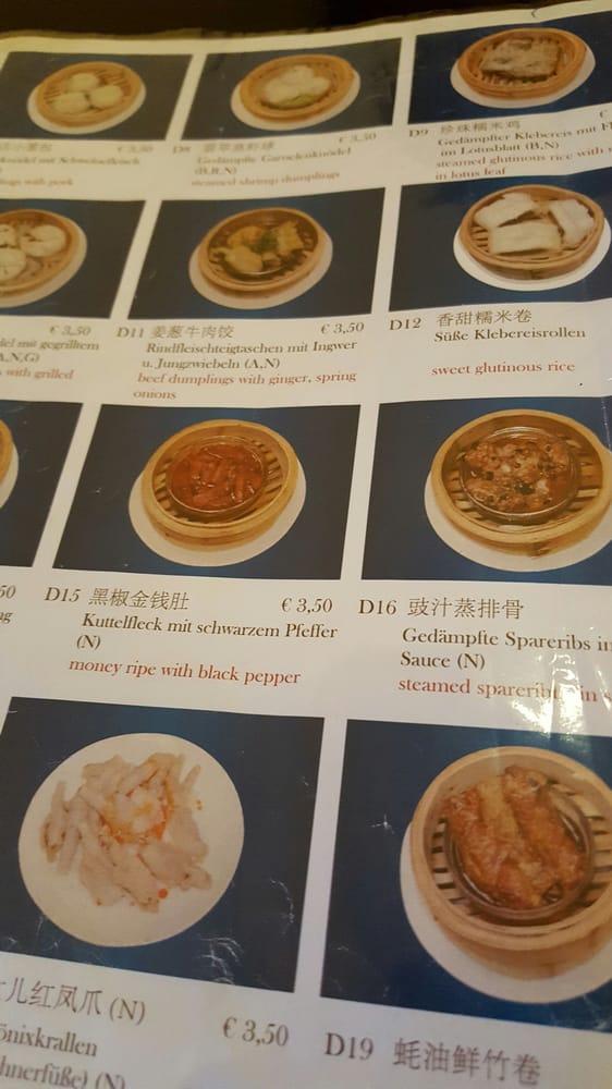 Menu at China Centrum, Vienna