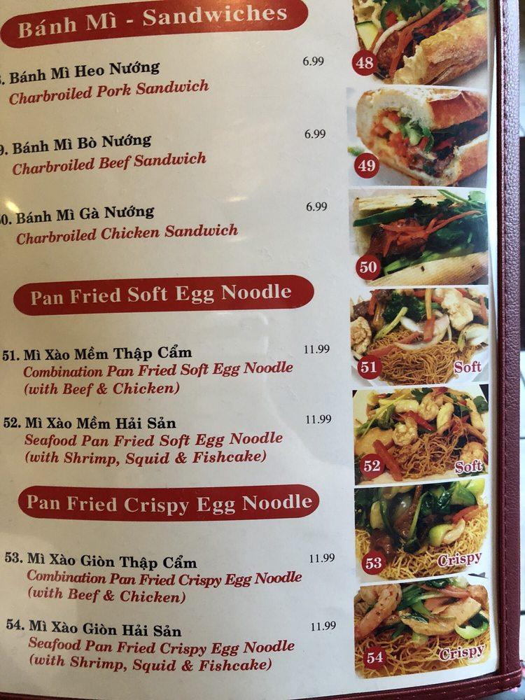 Menu at Pho Star Bowl restaurant, Riverside