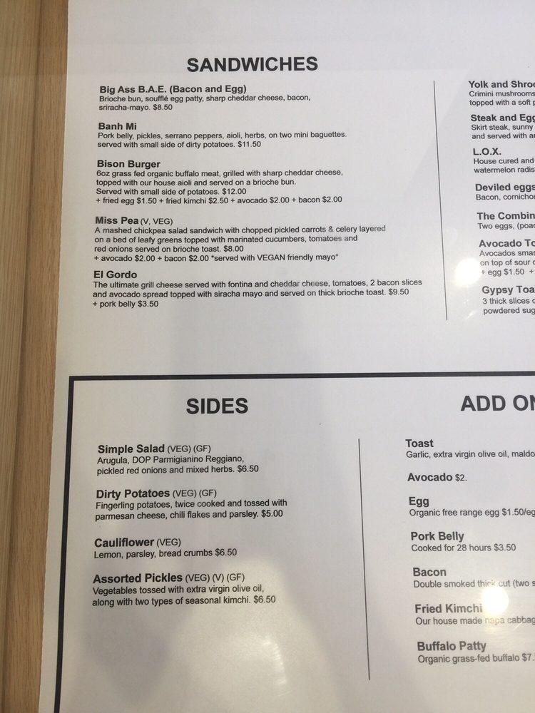 Menu at The Combine Kitchen cafe, Rancho Cucamonga