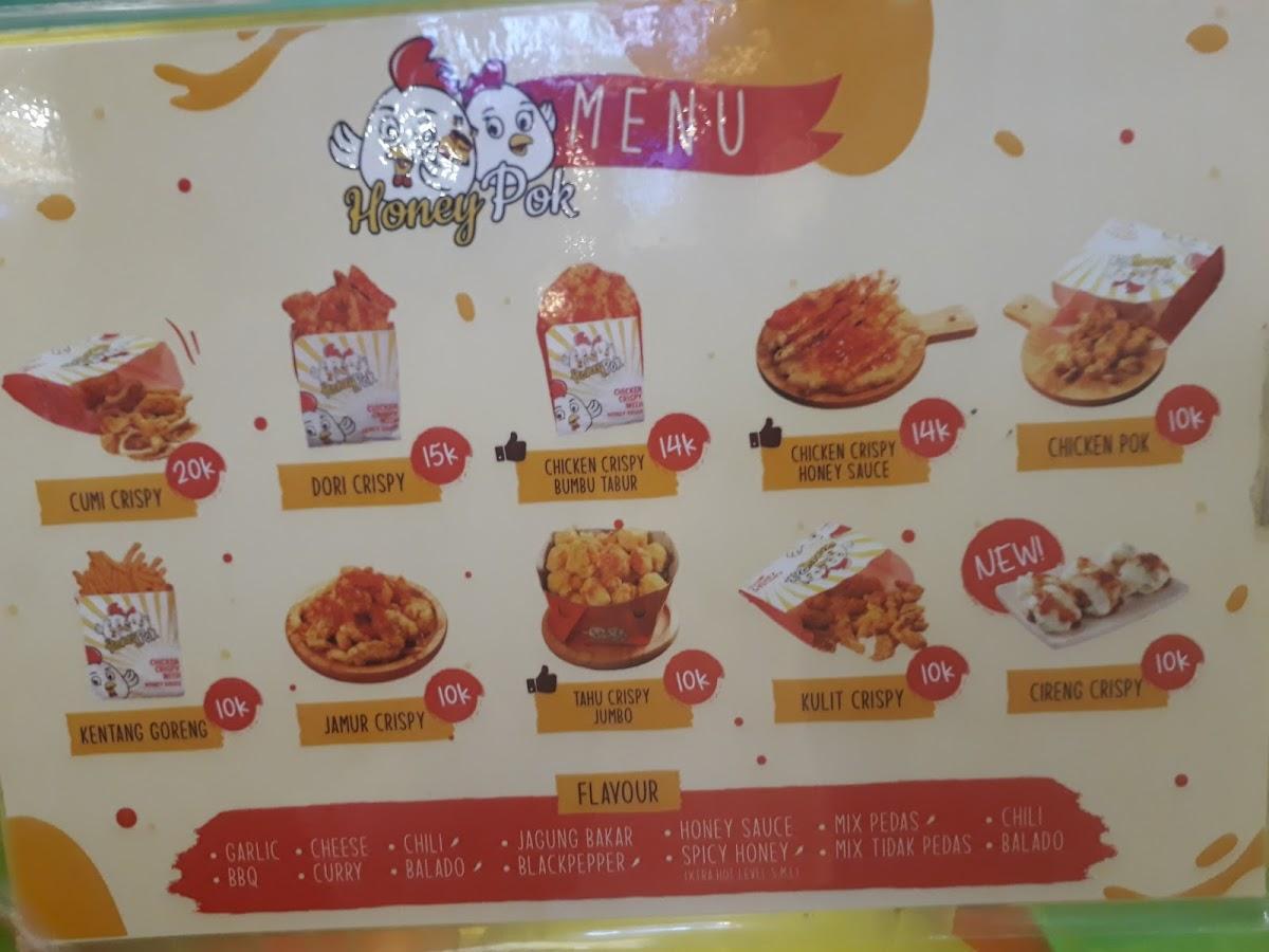 Carta del restaurante Honey Pok BG Junction, Surabaya