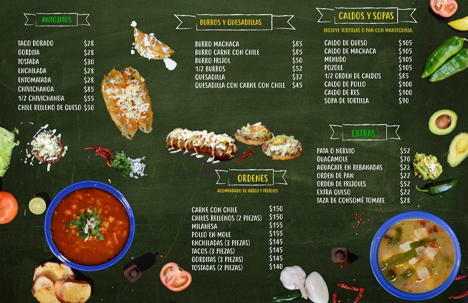 Carta del restaurante Cenaduria Yañez, Hermosillo, Calle Gral. Jose ...