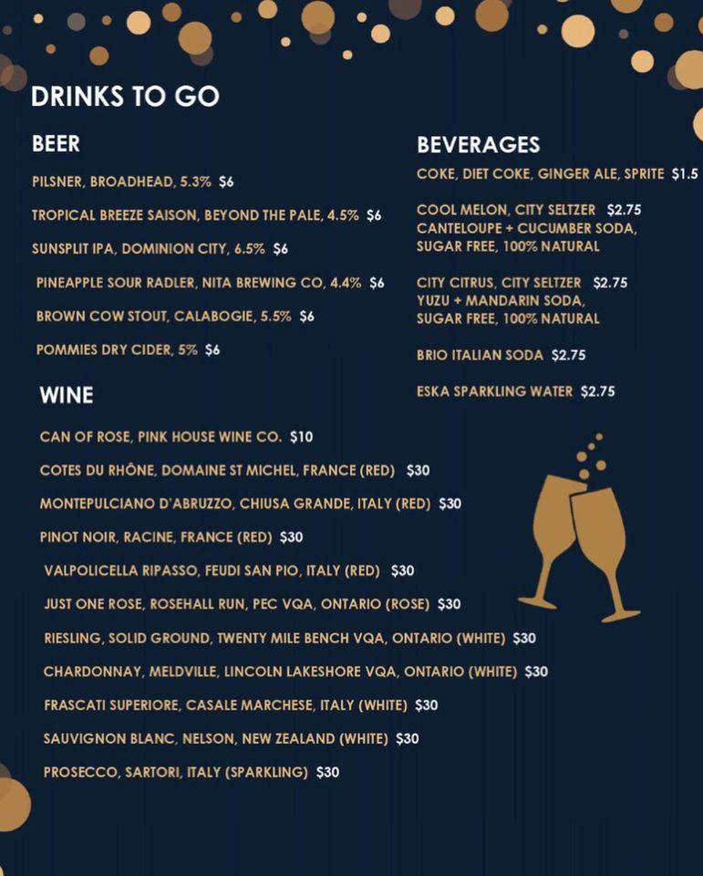 Menu at two six {ate} restaurant, Ottawa
