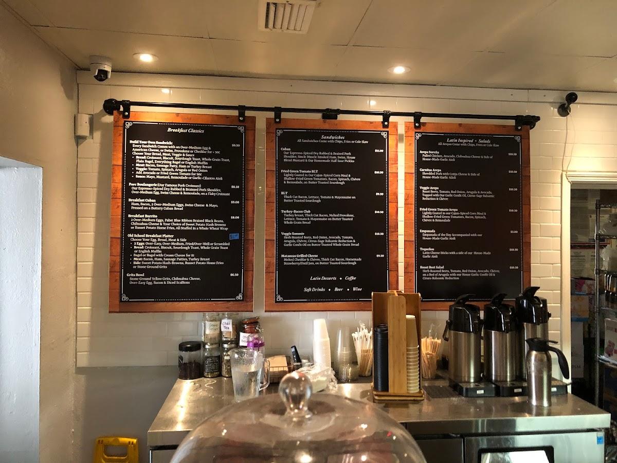 Menu at Odd Birds Cafe, St. Augustine