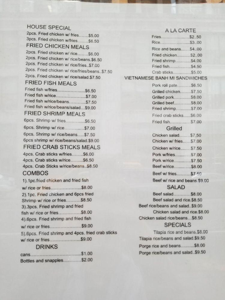 Menu at Angelo Grill Chicken House, West New York
