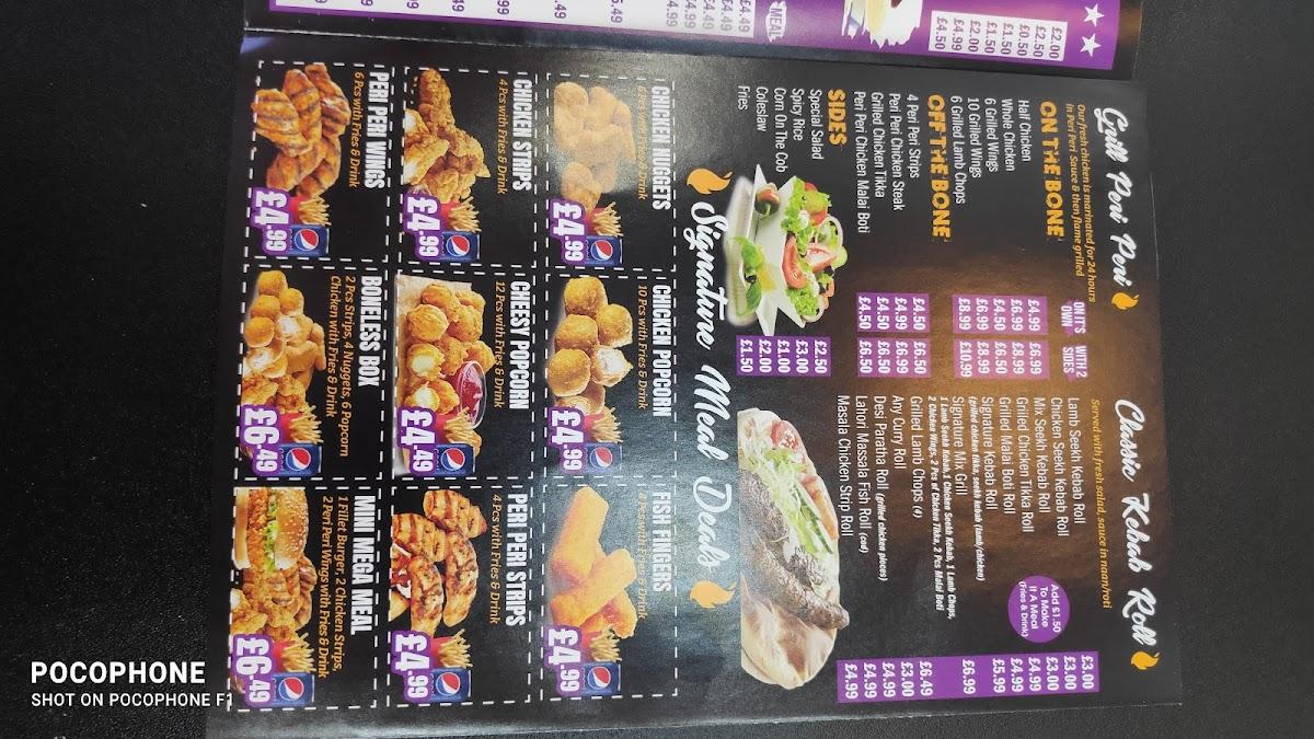 Menu at Chesters Chicken Blackburn pizzeria, Blackburn