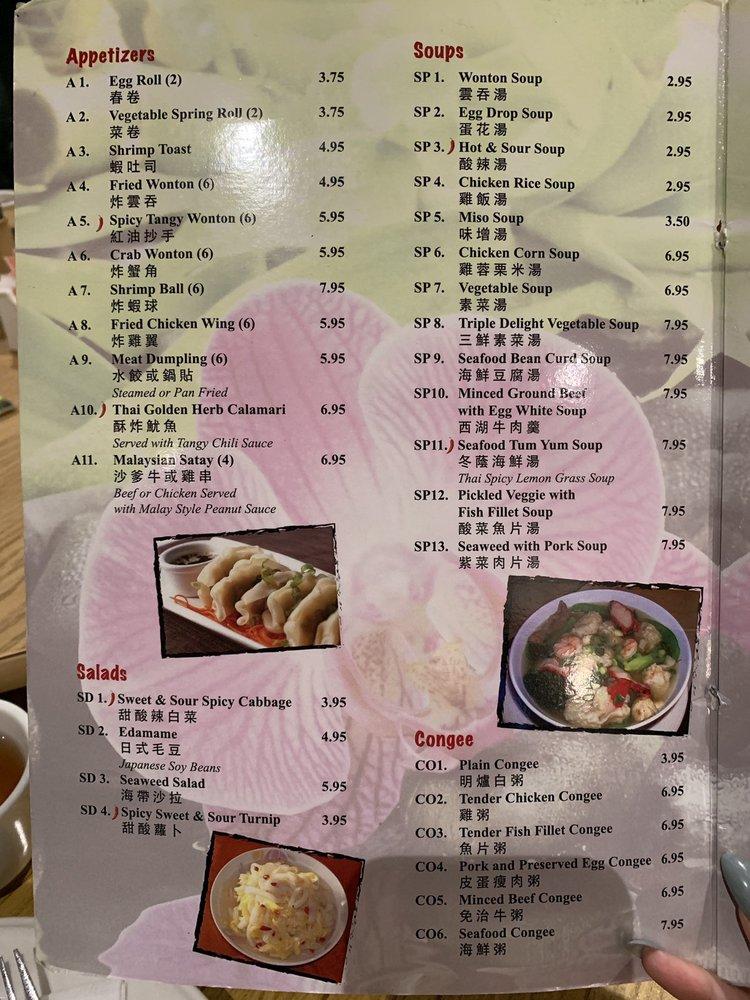 Menu at Noodle King Restaurant, Silver Spring