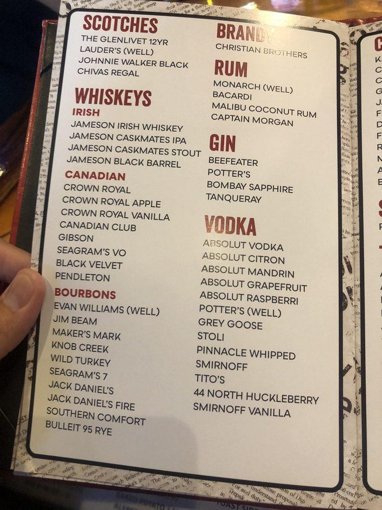 Menu at Firehouse Grill pub & bar, Ammon