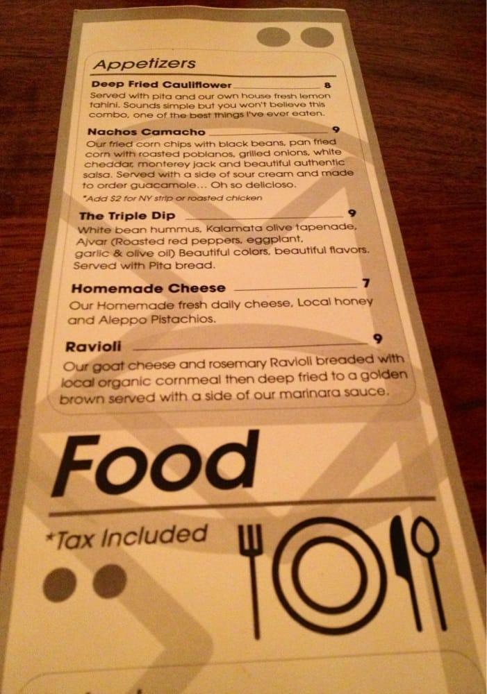 Menu at Clockwork pub & bar, Raleigh, 519 W North St