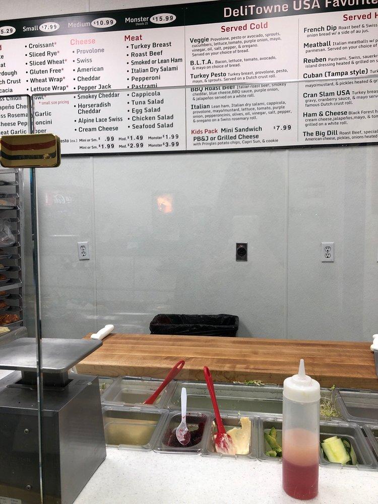 Menu at Deli Towne USA restaurant, Reno