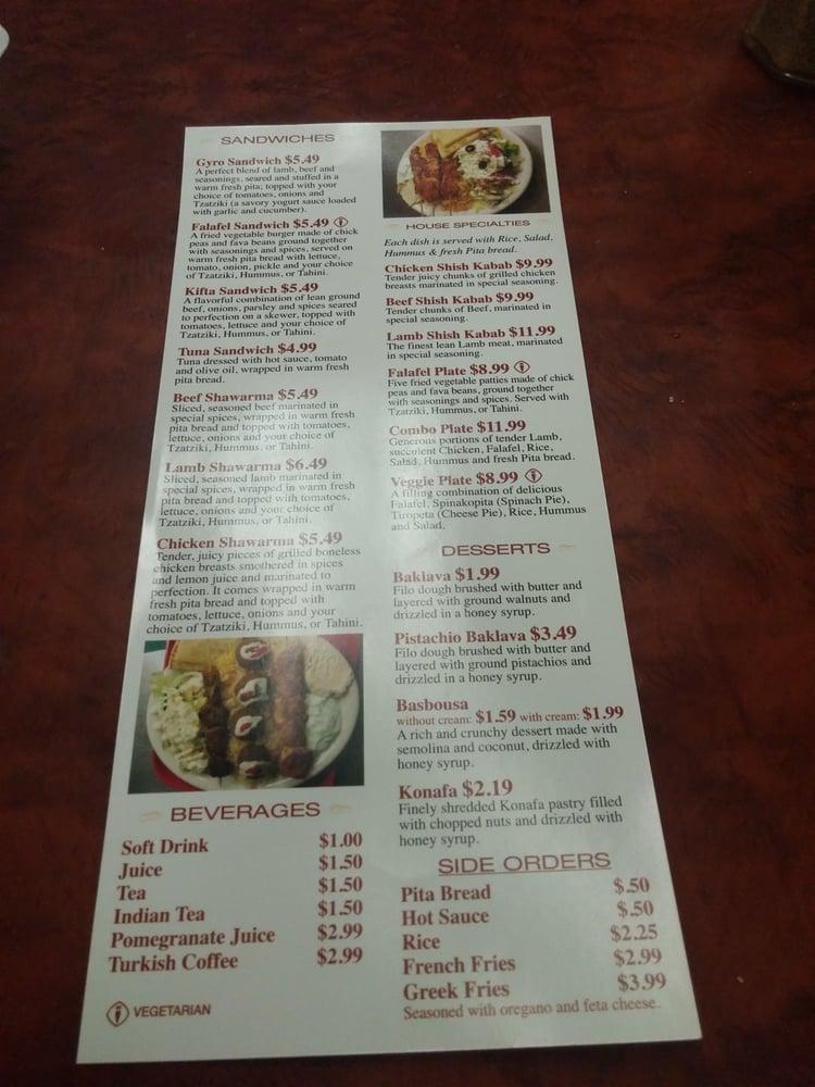 Menu at Gyro House Mediterranean Cafe, Everett, 620 SE Everett Mall Way ...