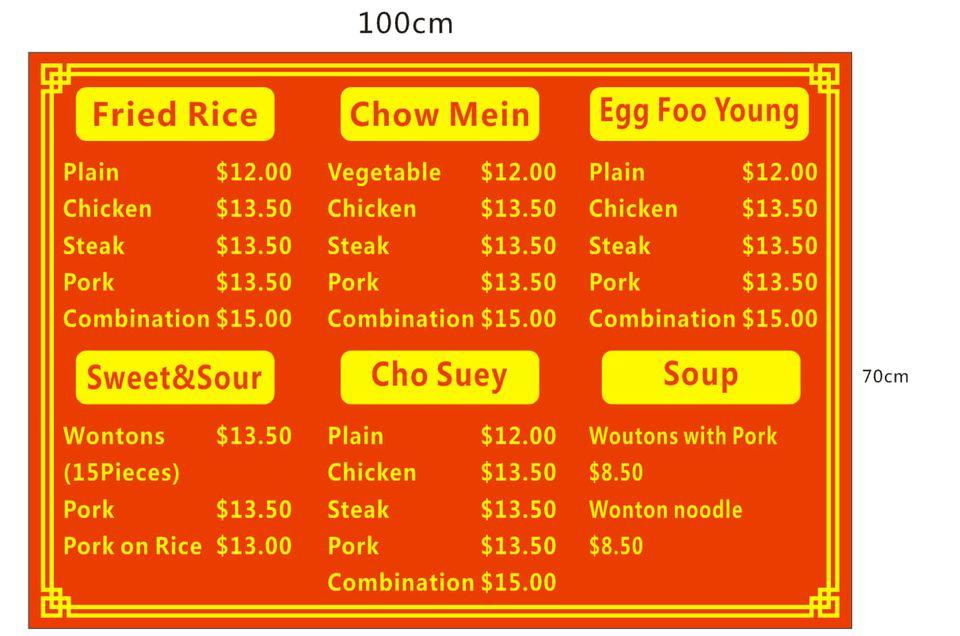 Menu at Belly Busters Take Out restaurant, Levin