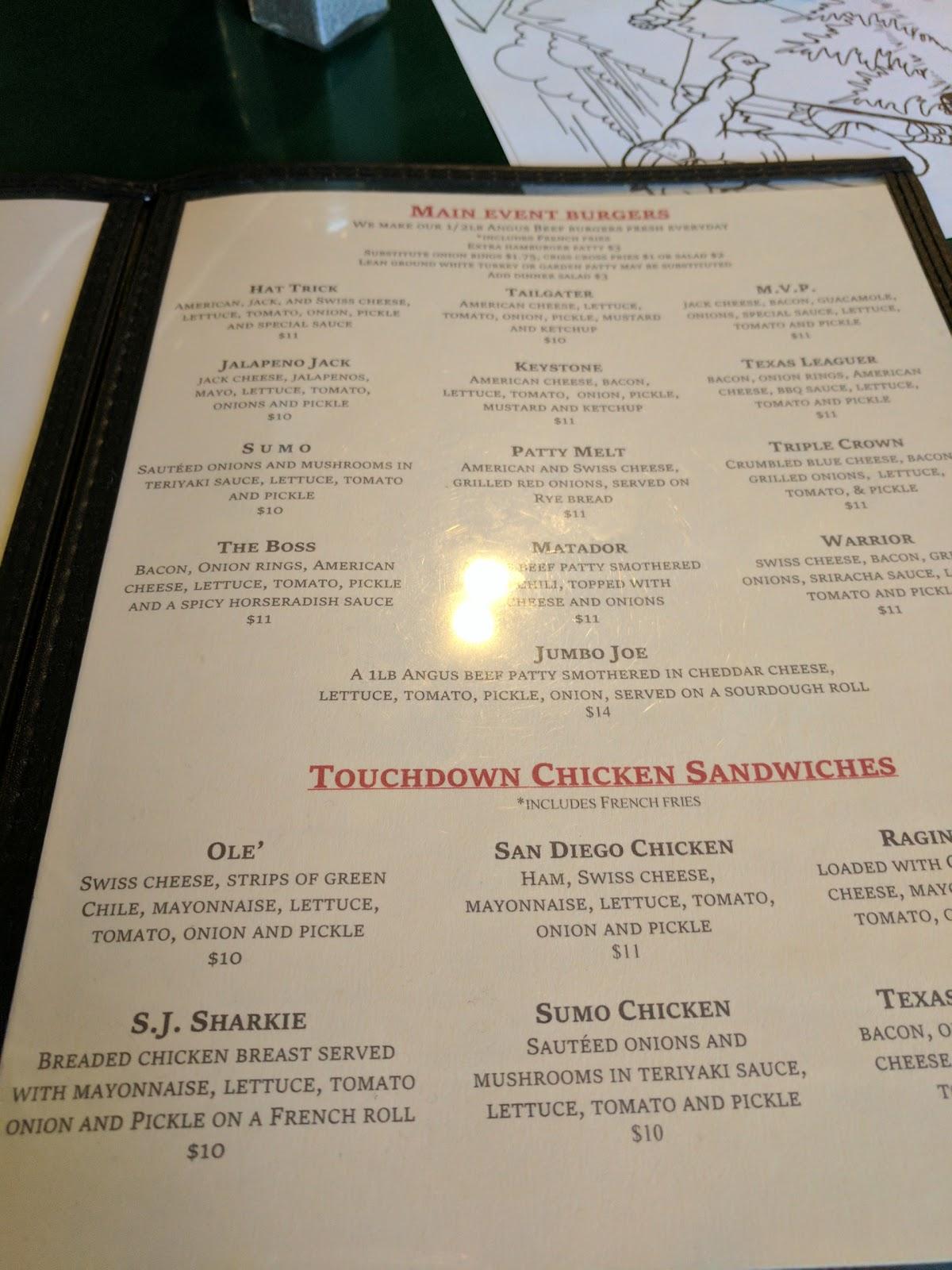 Menu at Boxseat Sports Grill pub & bar, Morgan Hill